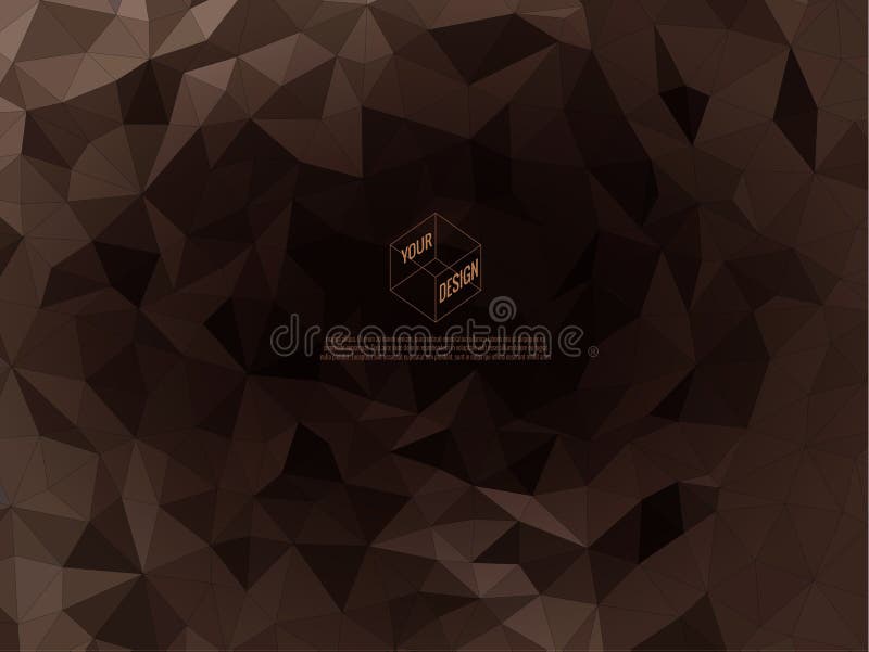 Low Poly Light Brown BG for Your Artwork Stock Vector - Illustration of ...