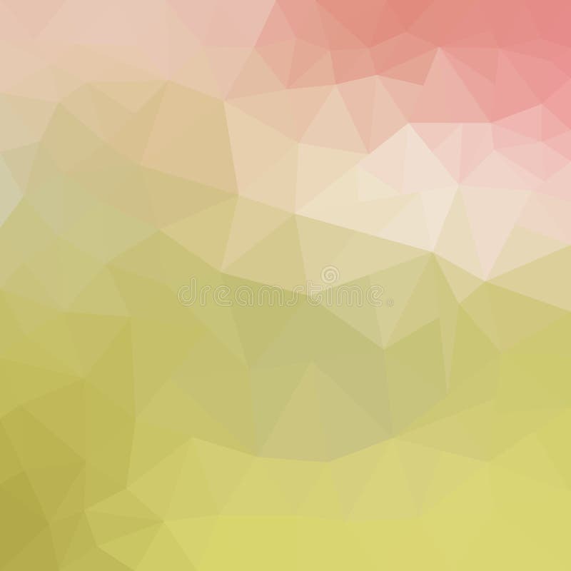 Low Poly Light Green and Pink Abstract Background. Spring Triangular ...