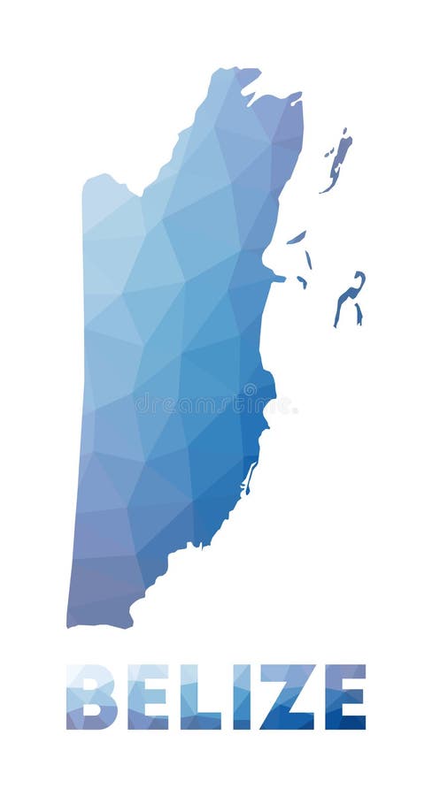 Belize geometric map. stock vector. Illustration of infographic - 177303066