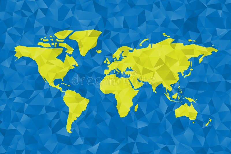 Low Poly Map of World. Polygonal Vector Design in Green and Blue Stock ... Low Poly Map of World. Polygonal Vector Design in Green and Blue Stock ...