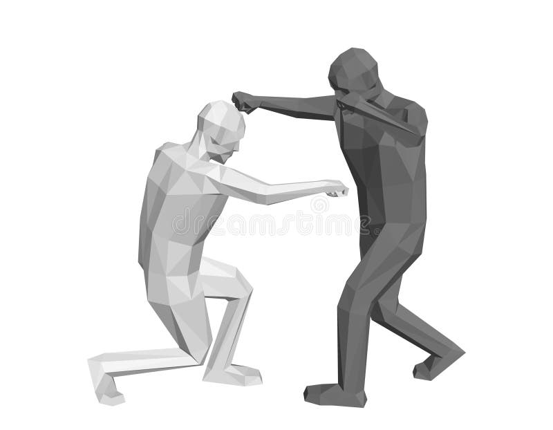 Fighting Isolated Icon. Simple Element Illustration from Humans Concept ...