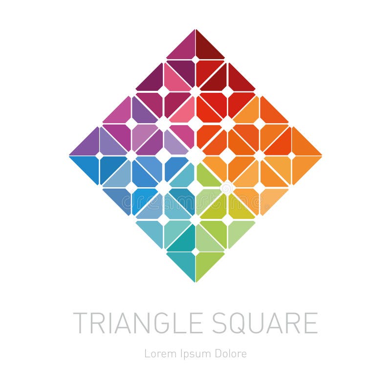 Low-poly Mesh. Modern Stylish Logo. Design Element with Squares ...