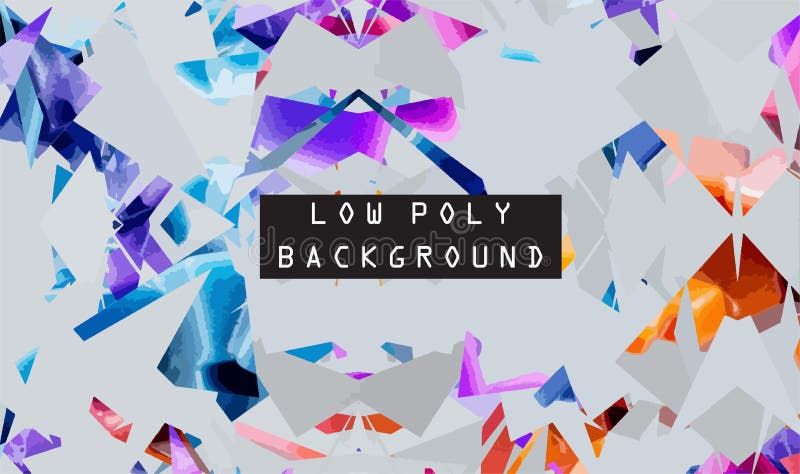 LOW POLY MIX COLOR WALLPAPER VECTOR Stock Vector - Illustration of ...
