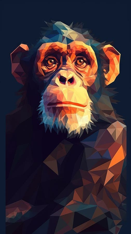 Low Poly Monkey Stock Illustrations – 258 Low Poly Monkey Stock ...