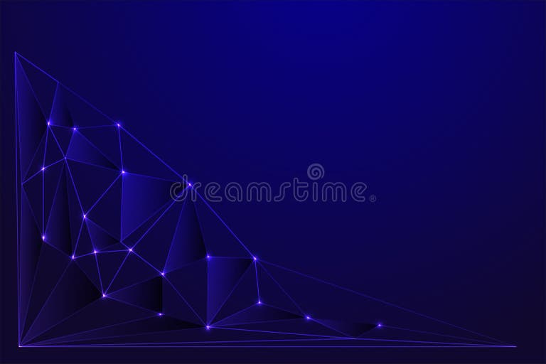 Low Poly Network Design: Stylized 3D Connection Nodes and Web ...