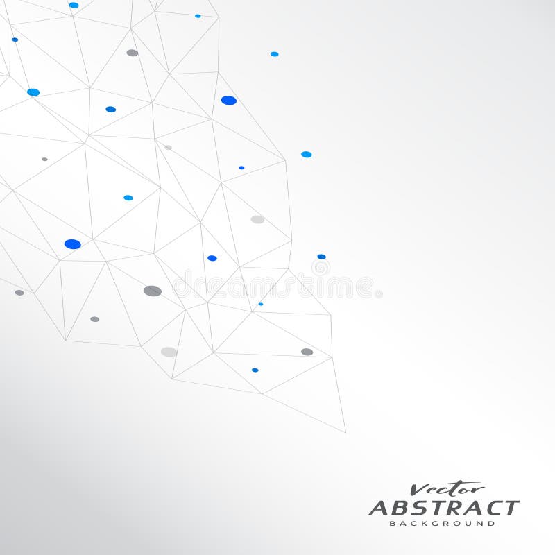 Low Poly Network Mesh Diagram Background Stock Vector - Illustration of ...