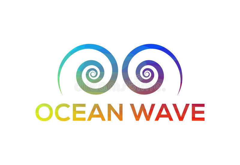Low Poly and Ocean Wave Logo, Vector Illustration Stock Illustration ...