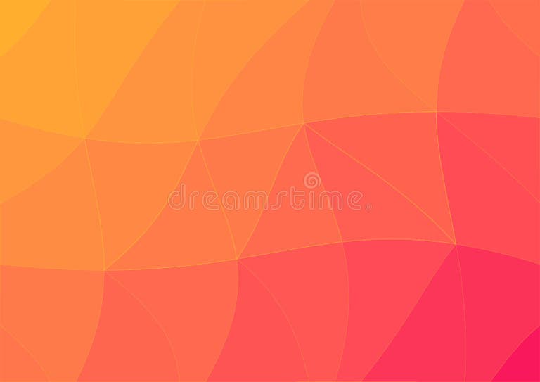 Low Poly Orange Abstract Background. Geometric Triangulation Consisting ...