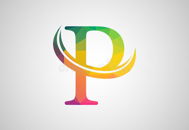Low Poly and P Letter Logo Design, Vector Illustration Stock ...
