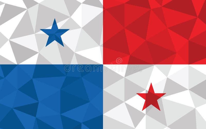 Panama Flag Vector Graphic. Rectangle Panamanian Flag Illustration ...