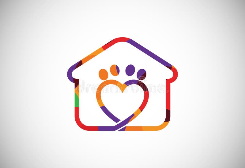Low Poly Pet Home, Pet Care Home Logo, Animal Logo Design Vector Icon ...