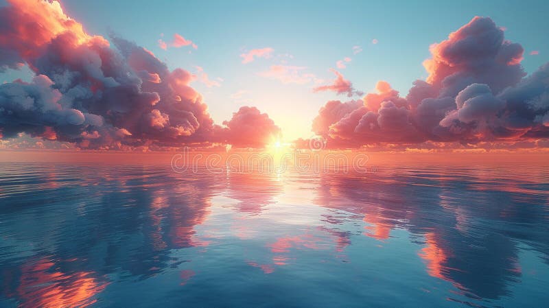 Low-Poly Pixelated Landscape for a VR World the Horizon Blurs into ...