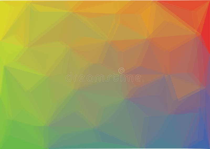 Low Poly / Polygon Background , Color Spectrum Illustration Stock ...