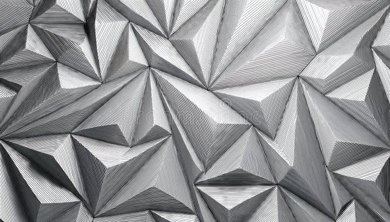 Low Poly Random Tiles Texture in White Color a Striking Abstract ...