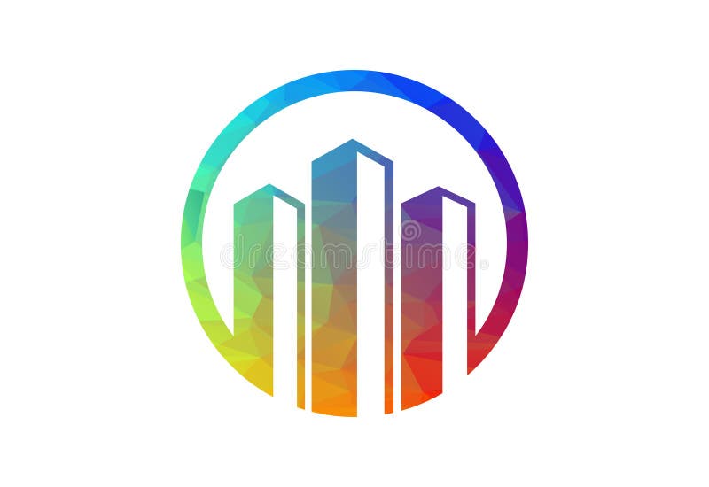 Low Poly and House Logo Design, Vector Design Illustration Stock Vector ...