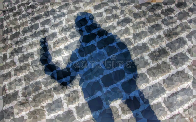 Low Poly Shadow on the Ground Stock Image - Image of shadow, ground ...