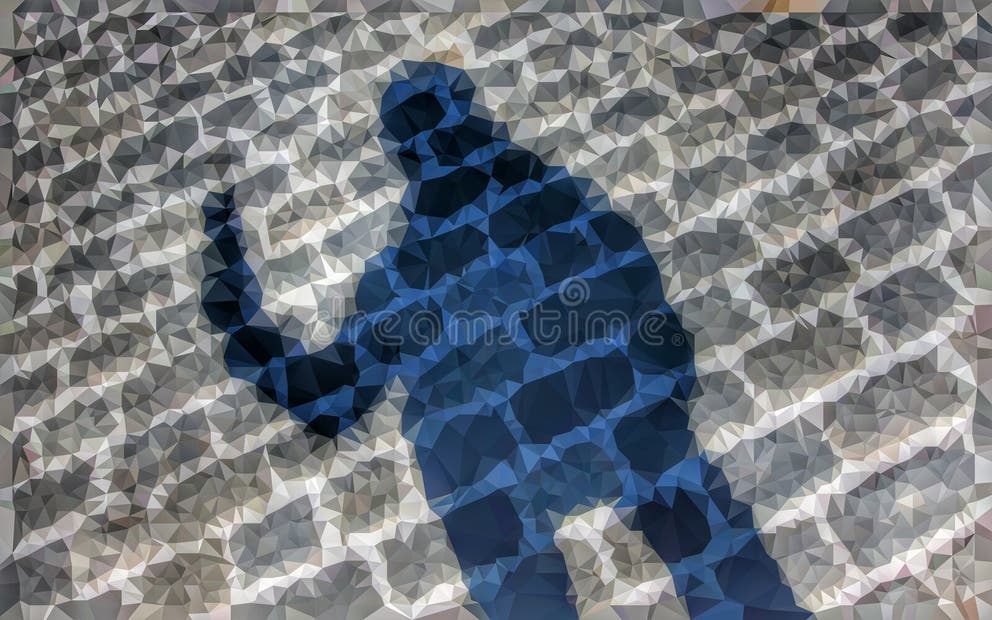 Low Poly Shadow on the Ground Stock Image - Image of shadow, ground ...