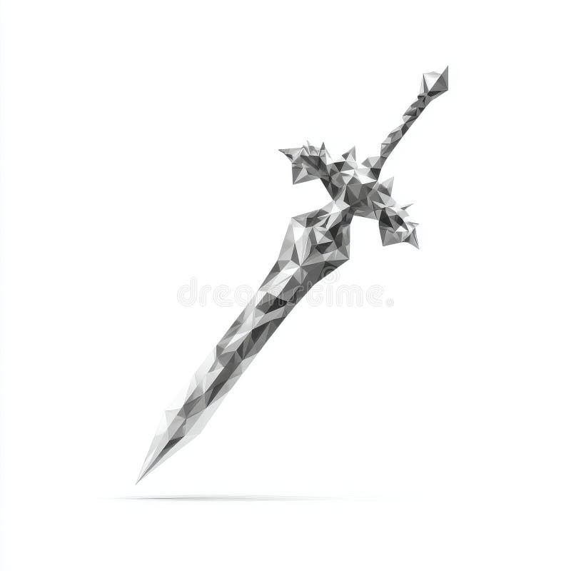 Poly Silver Sword Stock Illustrations – 3 Poly Silver Sword Stock ...