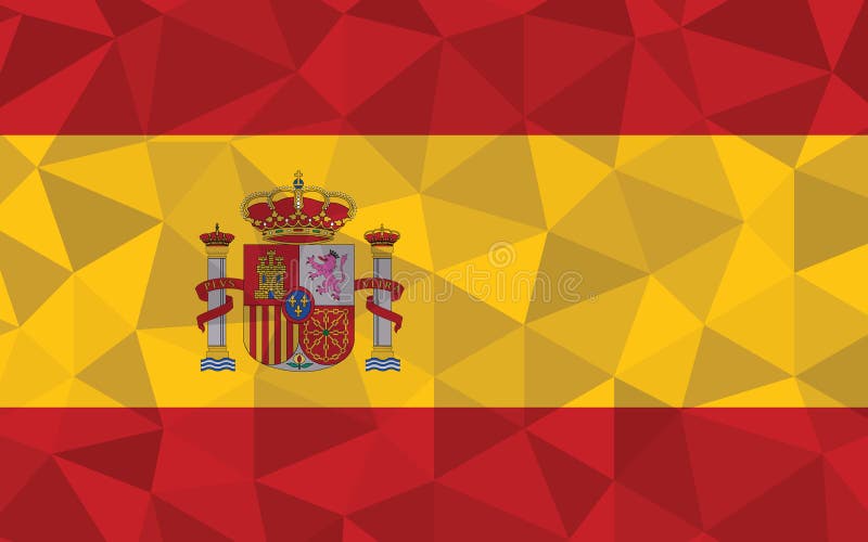 Spanish low poly regions. stock vector. Illustration of graphic - 216776514