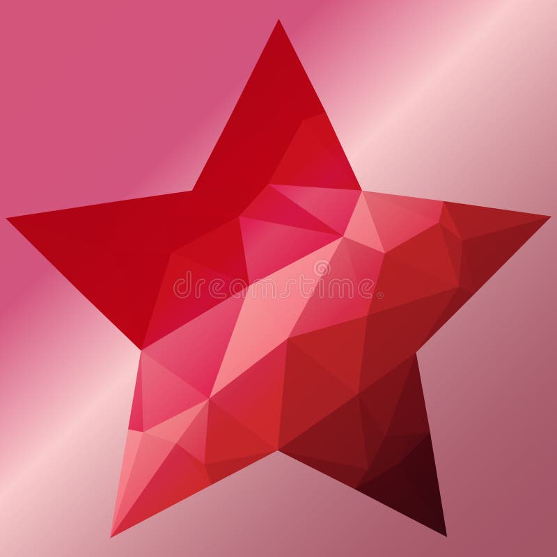 Low poly star stock vector. Illustration of design, wedding - 56220756