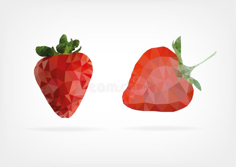Fruit Low-poly style stock vector. Illustration of graphics - 42996247