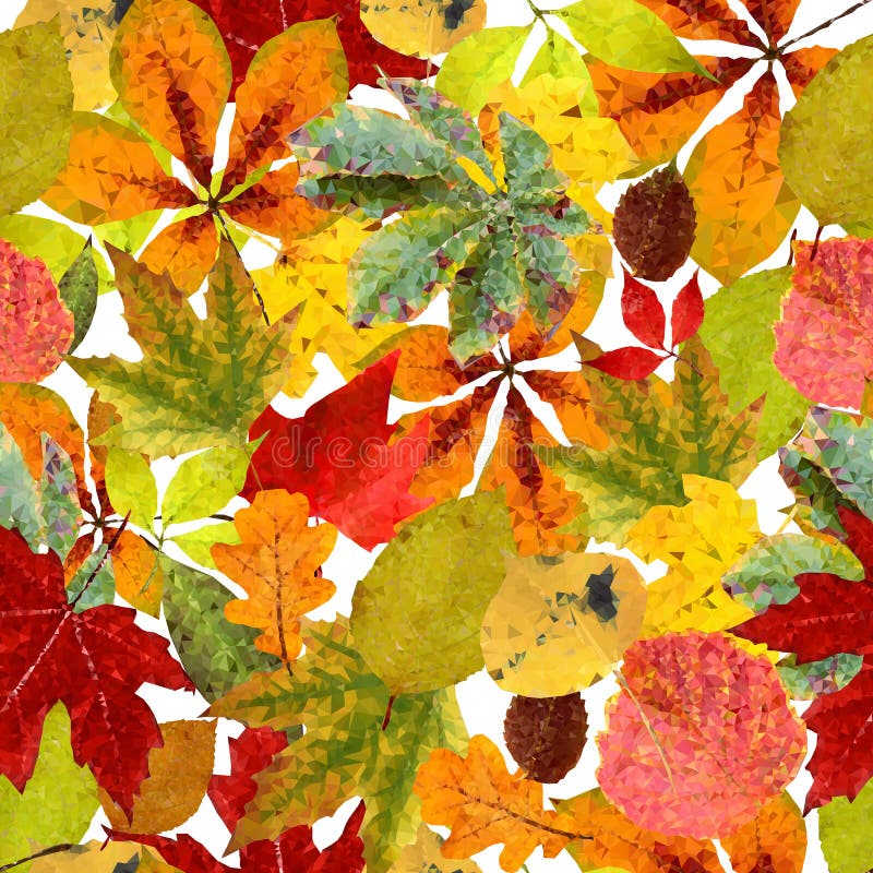 Realistic Autumn Tree Branch Set Vector Illustration. Stock Vector ...