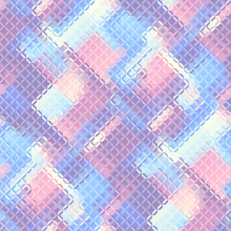 Low Poly Style Seamless Pattern. Tileable Image. Small Squares with ...