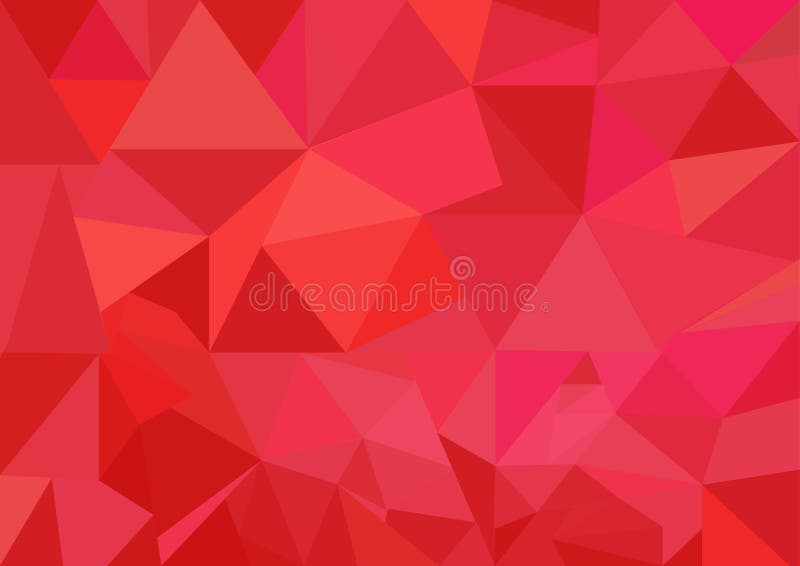 Low Poly Style Vector, Red Low Poly Design, Low Poly Style Illustration ...