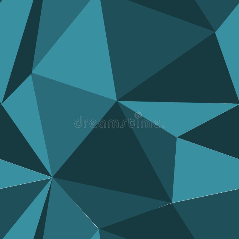 Low Poly Triangles Seamless Pattern Stock Vector - Illustration of ...