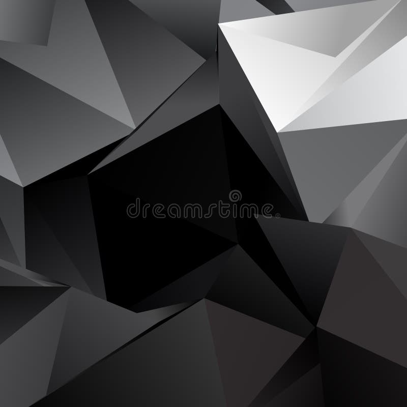 Low Poly Triangular, Triangles Vector Background. Shatter, Crumple ...