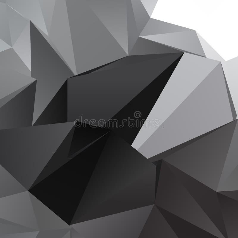 Low Poly Triangular, Triangles Vector Background. Shatter, Crumple ...