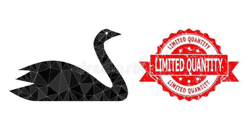 Textured Limited Quantity Seal and Goose Lowpoly Mocaic Icon Stock ...