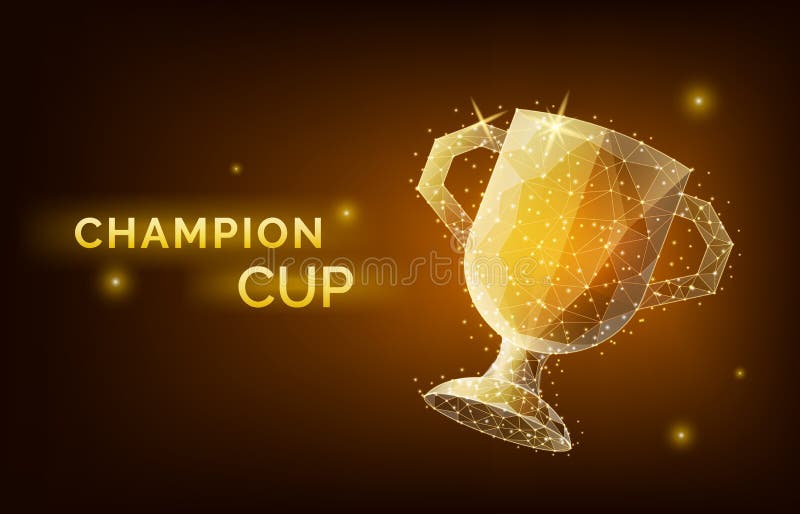 Low Poly Trophy Transparent Background with Tra, Champion,winner ...