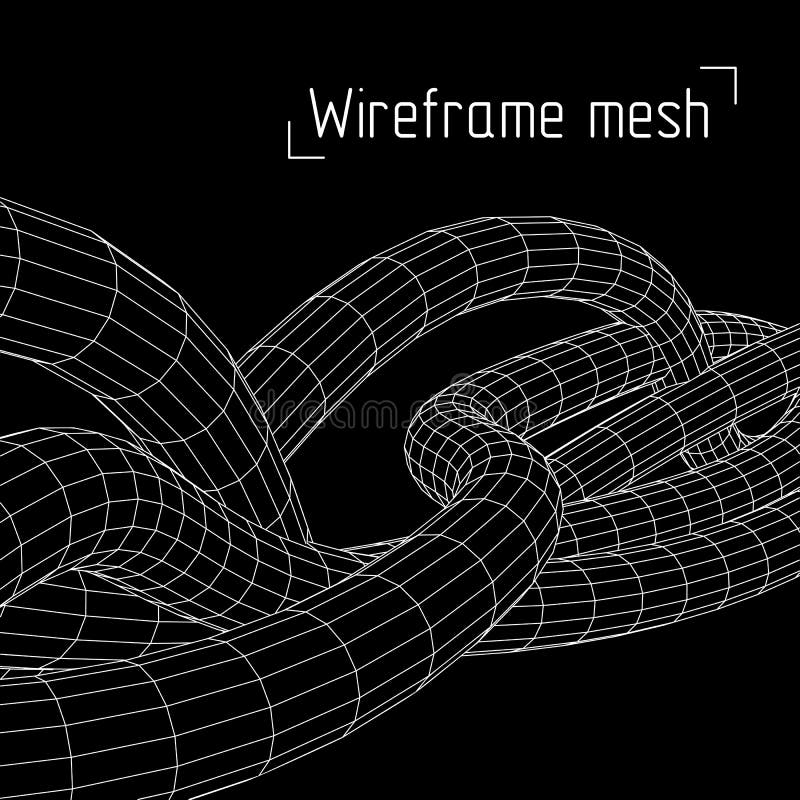 Low Poly Vein or Wire Wireframe Mesh Background. Stock Vector ...