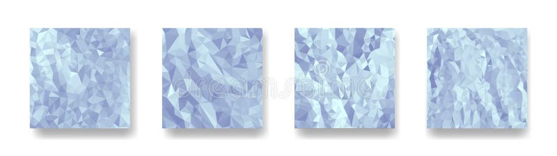 Low Poly Vertical Abstract Light Blue Backgrounds Set, Collections of ...