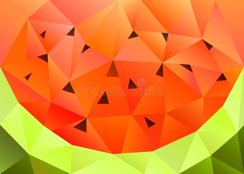 Low Poly Watermelon Background is Vector File Included Stock Vector ...