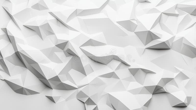 Low Poly White Background Texture for Rendering and Design Generative ...