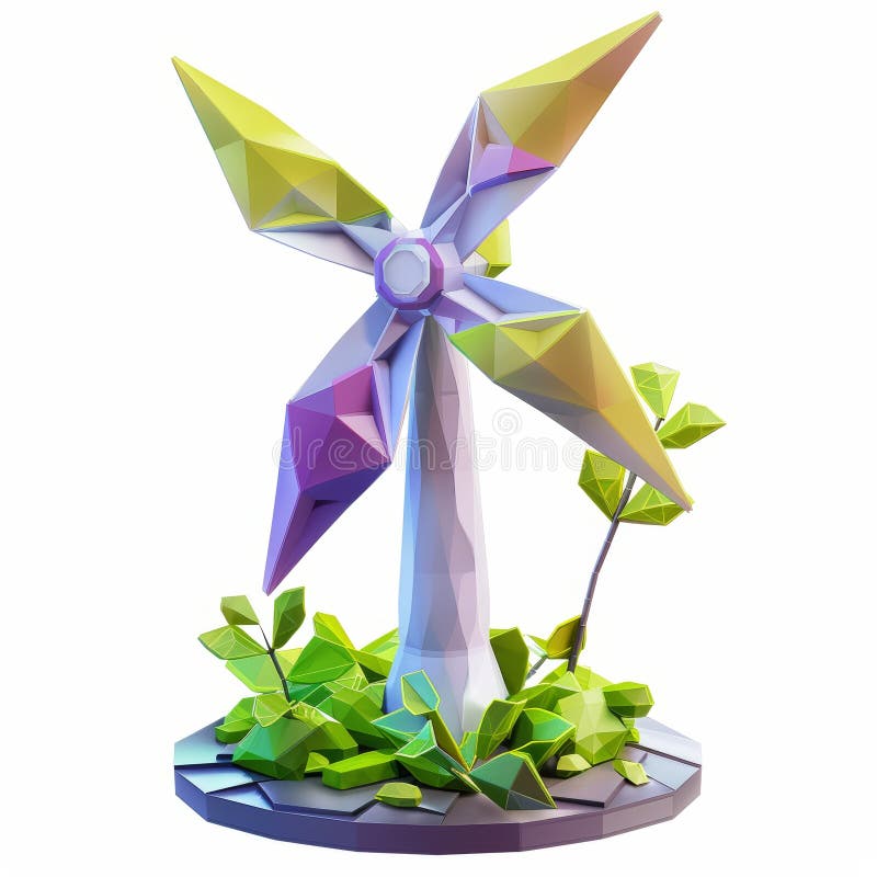 Low Poly Wind Turbine Control System in Eco-Friendly Environment for ...