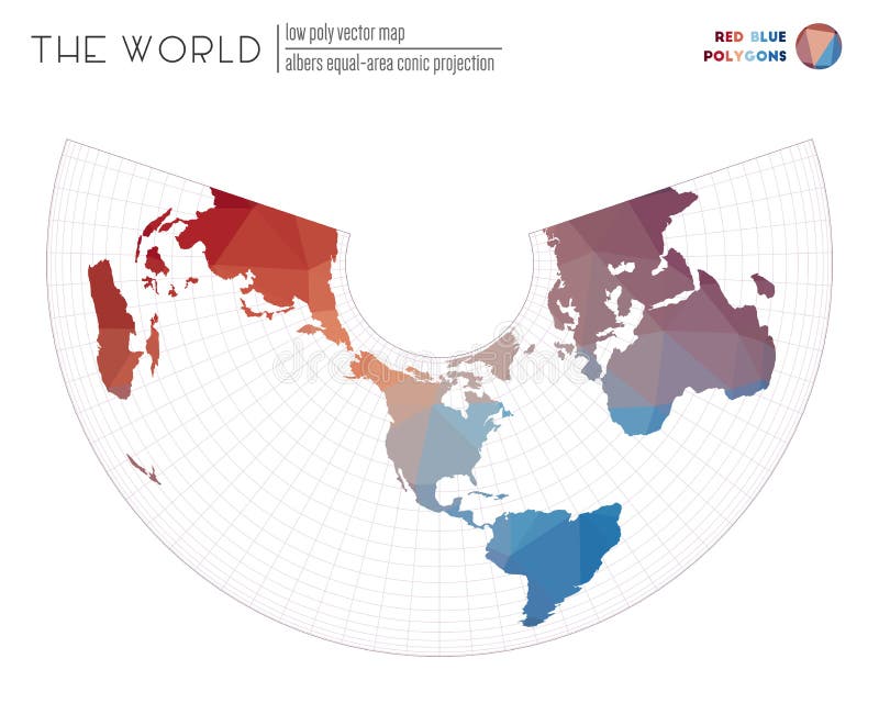Low poly world map. stock vector. Illustration of cartography - 168858981