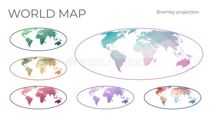 Low Poly World Map Set. stock vector. Illustration of geometric - 174742087 Low Poly World Map Set. stock vector. Illustration of geometric - 174742087