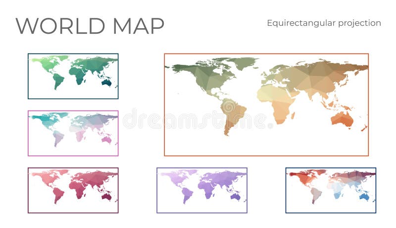 Map World Equirectangular Stock Illustrations – 100 Map World ...