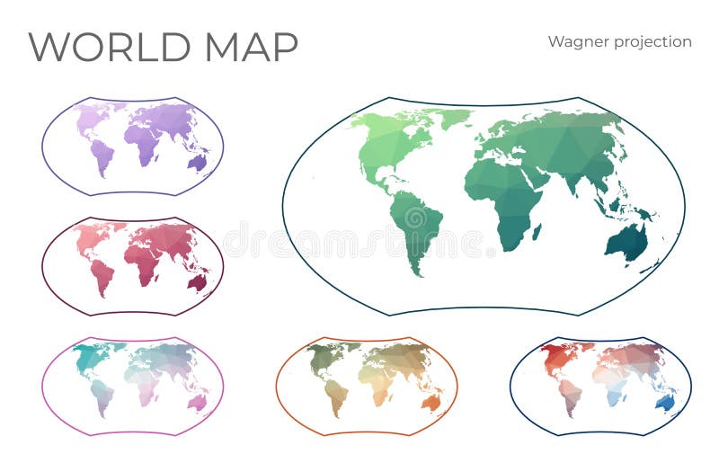 Low Poly World Map Set. stock vector. Illustration of poly - 174183696 Low Poly World Map Set. stock vector. Illustration of poly - 174183696