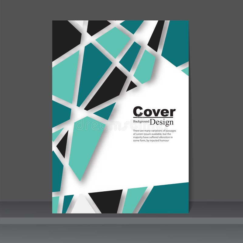 Polygon Geometric Cover Design Template Copy Stock Vector ...
