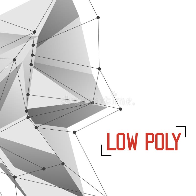 Low Polygon Geometry Vector Background Stock Vector - Illustration of ...