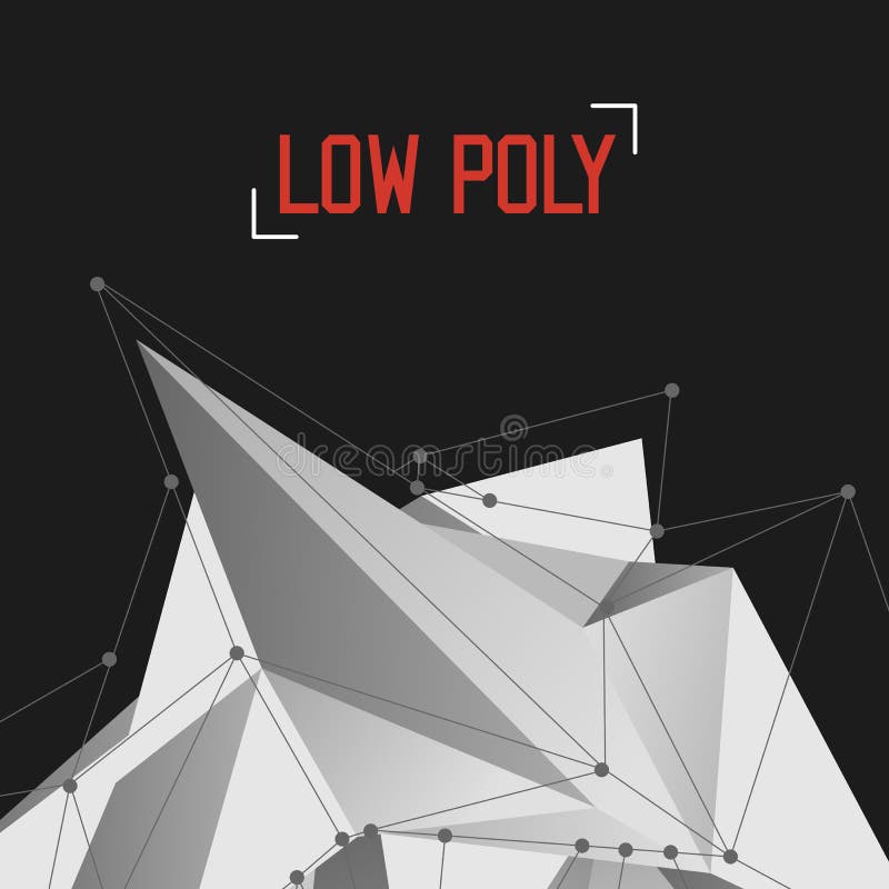 Low Polygon Geometry Vector Background Stock Vector - Illustration of ...