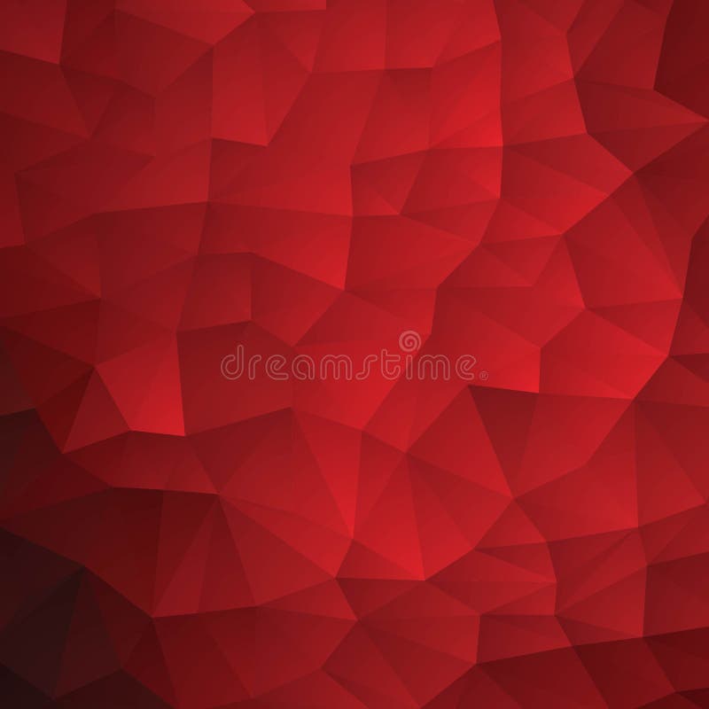 Low Polygon Red Triangle Pattern Background,vector. Eps 10 Stock ...