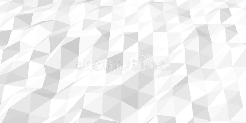 Low Polygon Shapes, Light Gray Crystals Background, Triangles Mosaic ...