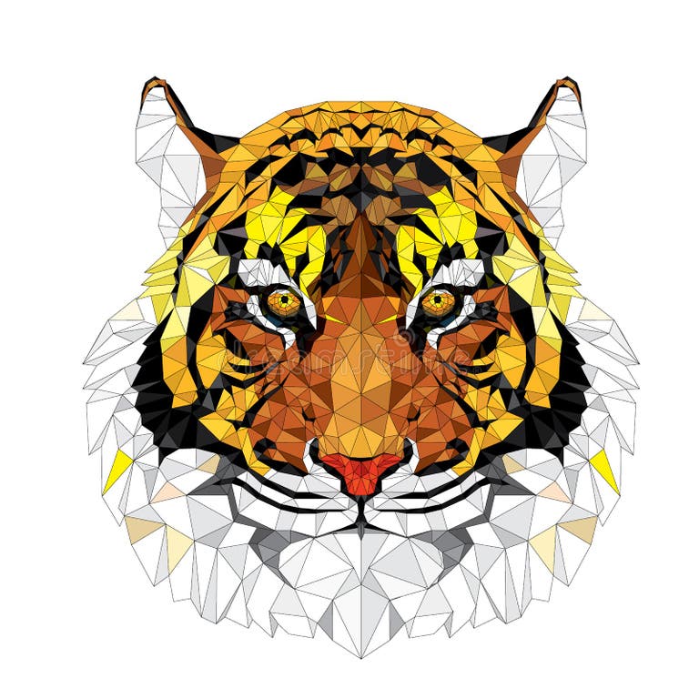 Geometric Tiger Stock Illustrations – 18,684 Geometric Tiger Stock ...