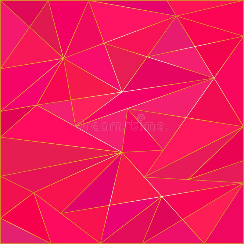 Low Polygonal Pink Colored Square Pattern with Metal Gradient Stock ...