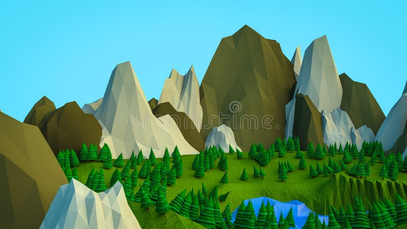 Low Polygonal Trees and Mountains. Landscape. Computer Graphics. 3D ... Low Polygonal Trees and Mountains. Landscape. Computer Graphics. 3D ...